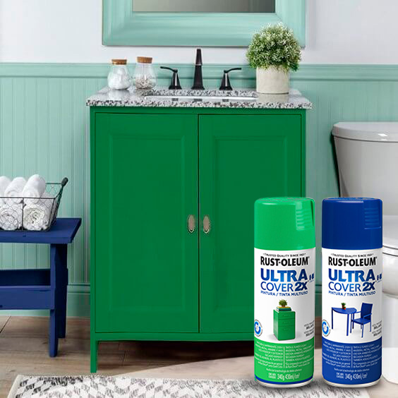 Transformaciones De Gabinetes De Rust Oleum Verdes