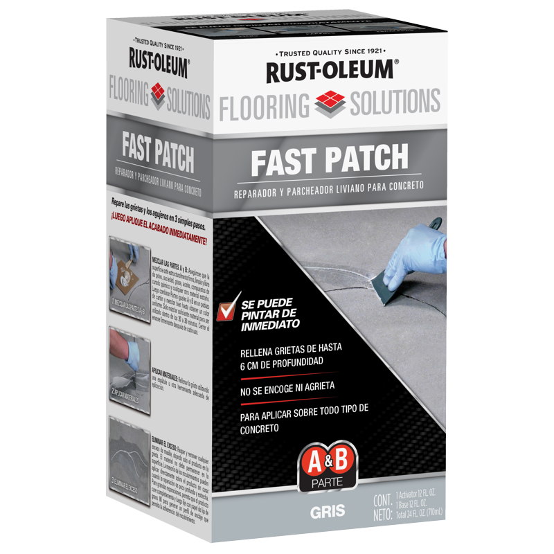FAST PATCH – Reparador de grietas y oquedades en concreto | Rust-Oleum ...